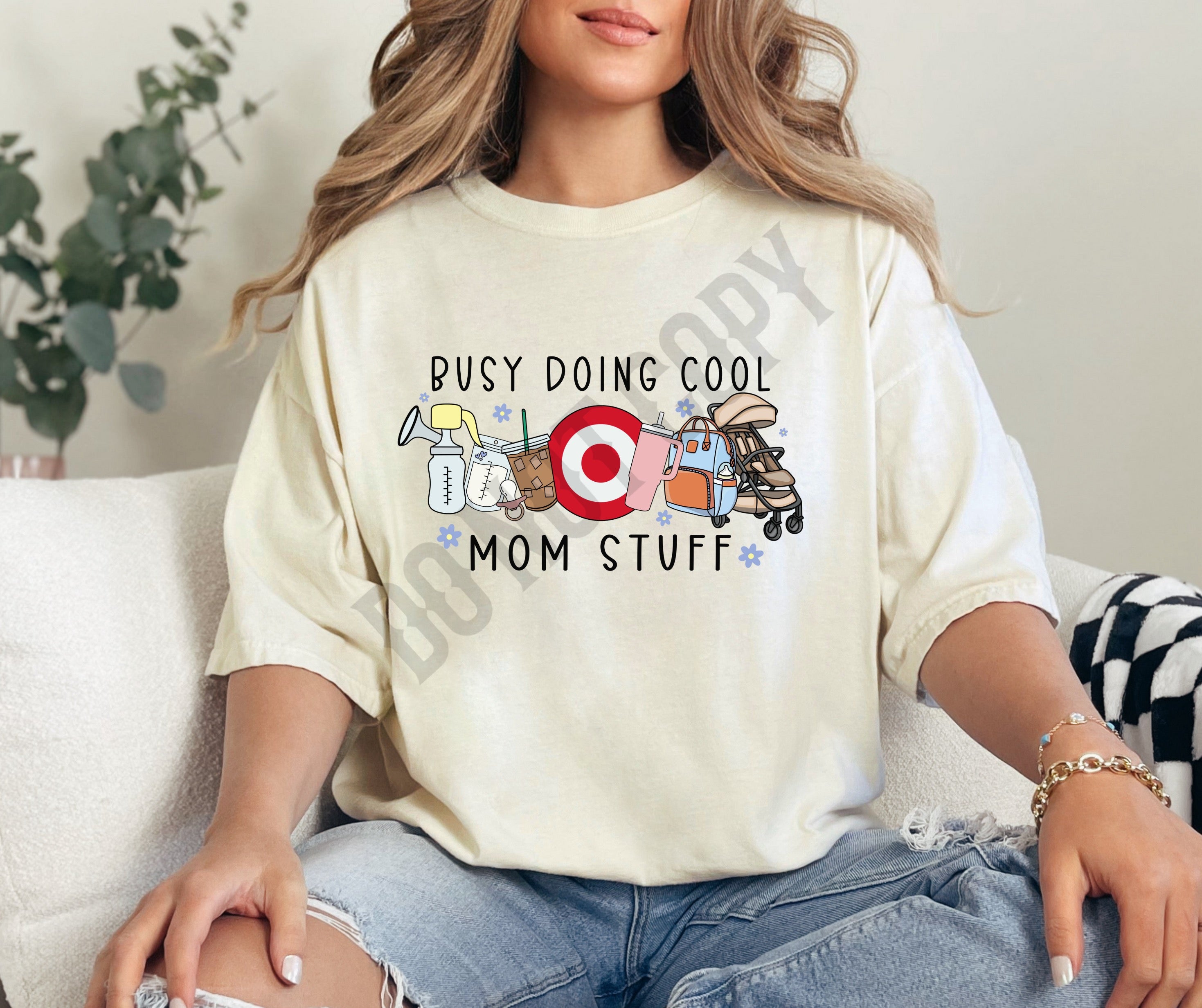 Cool mom stuff red – Rough Cut DTF by Jolly Cow Shop